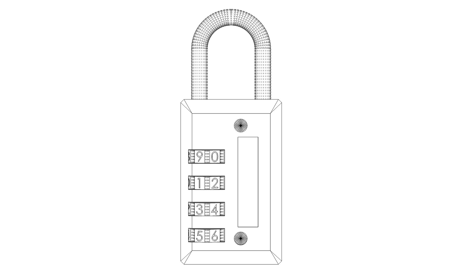 3D Model Combination Lock - TurboSquid 2168883