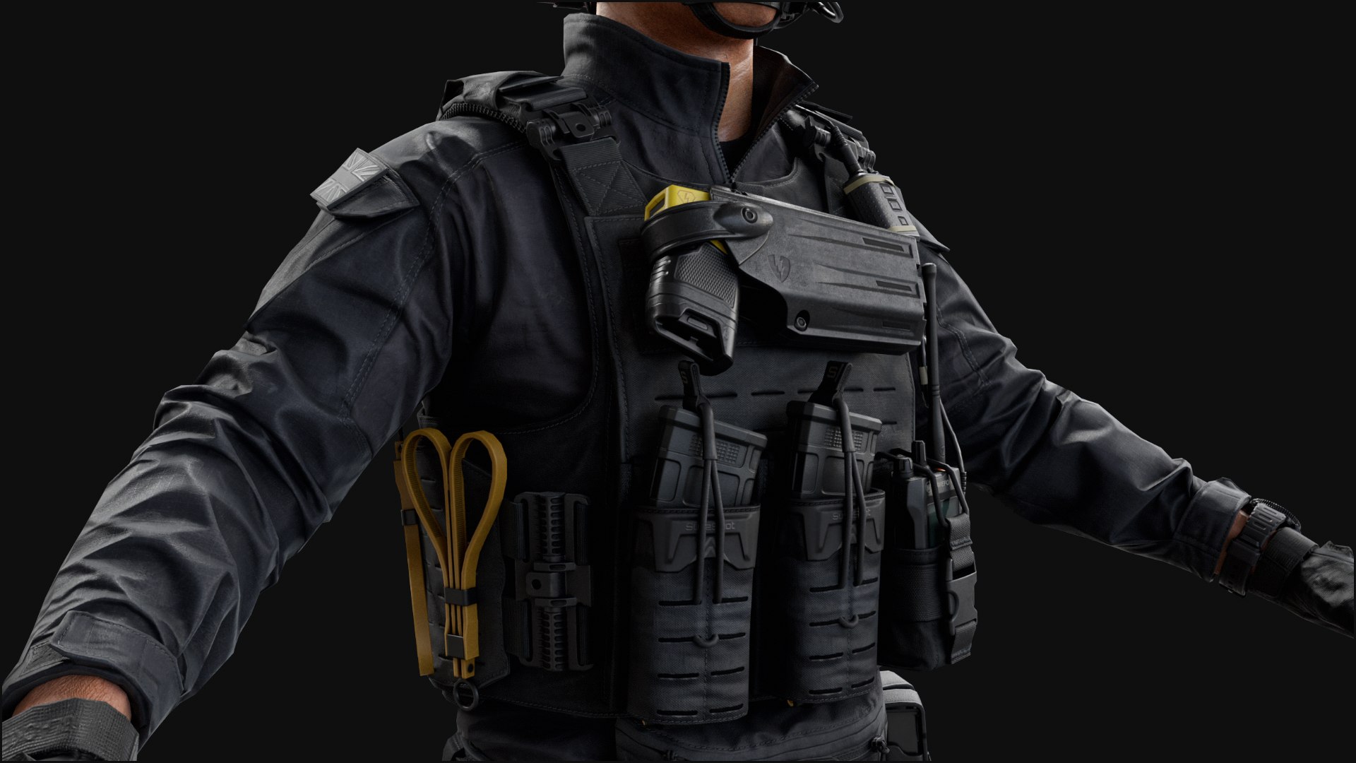 Police Tactical Soldier 3D Model - TurboSquid 2250226