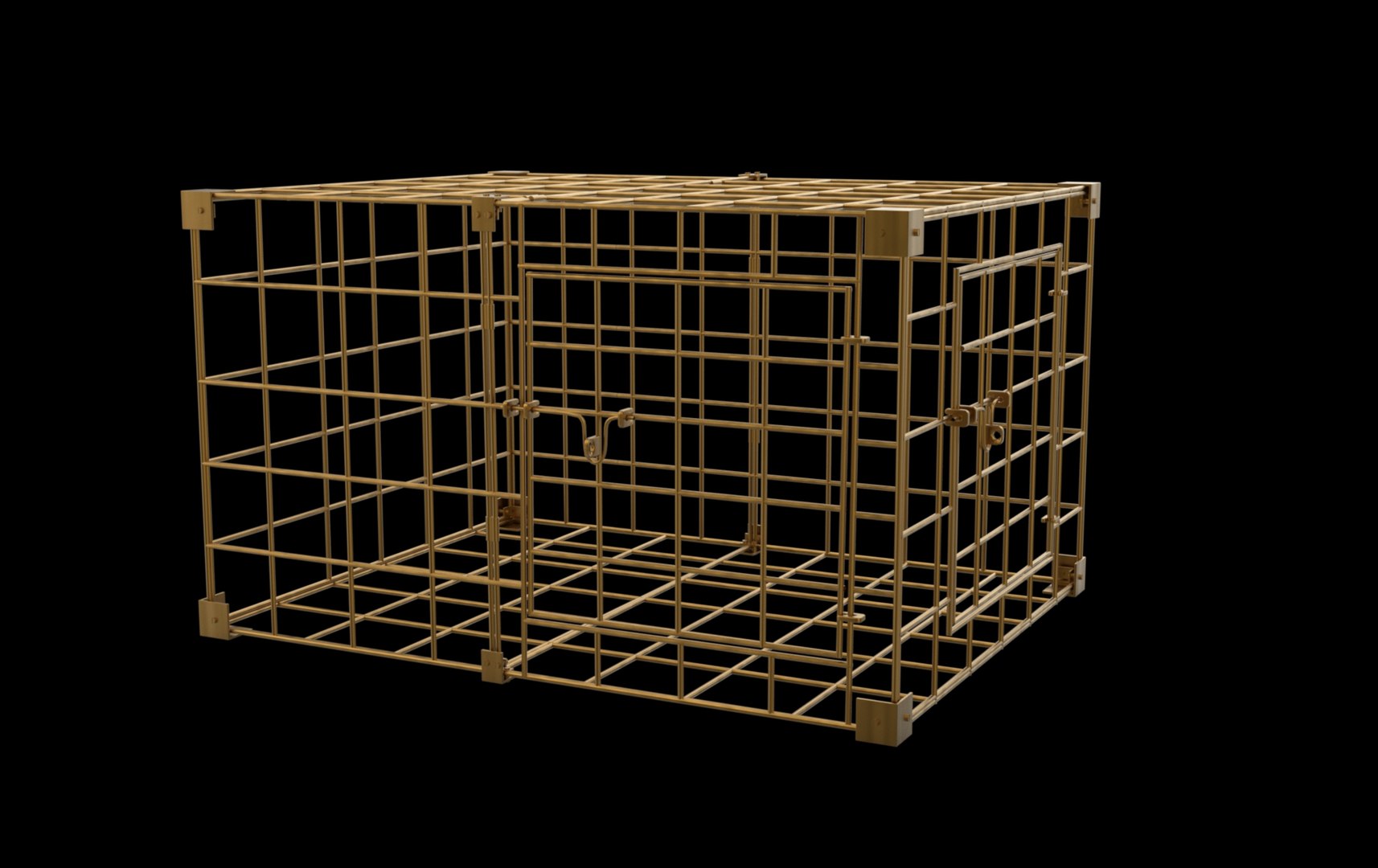 3D Cage Modeling Low-poly 3D Model - TurboSquid 2334417