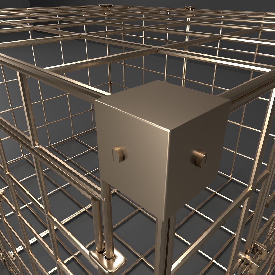 3D Cage Modeling Low-poly 3D Model - TurboSquid 2334417