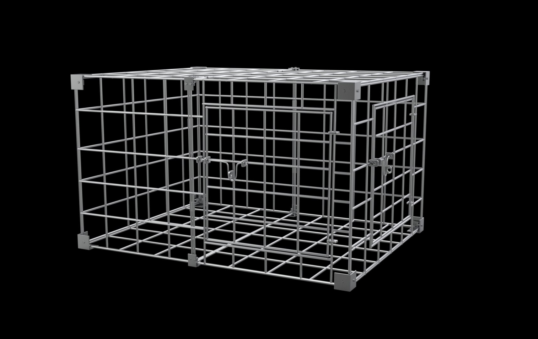 3D Cage Modeling Low-poly 3D Model - TurboSquid 2334417