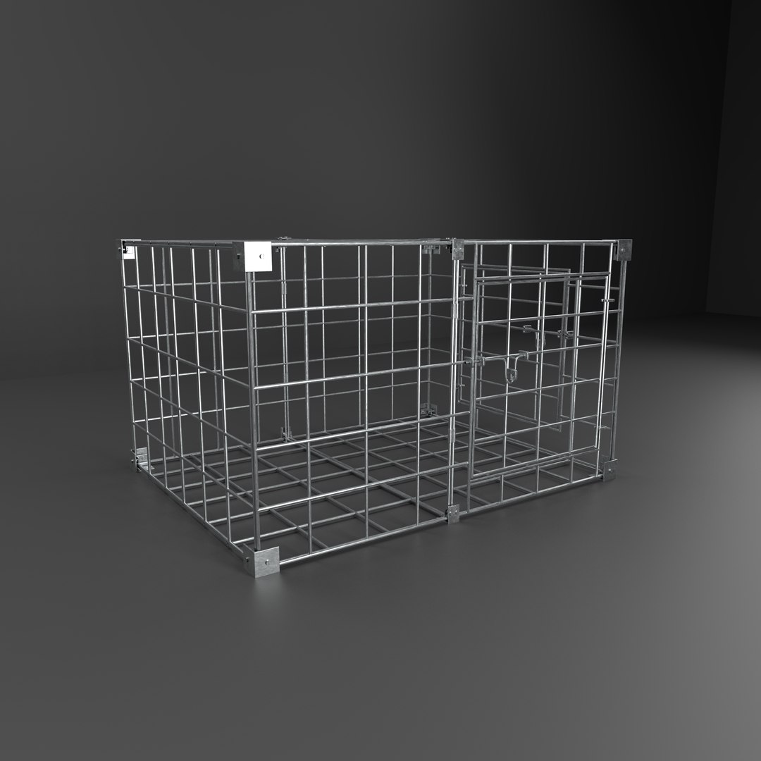 3D Cage Modeling Low-poly 3D Model - TurboSquid 2334417