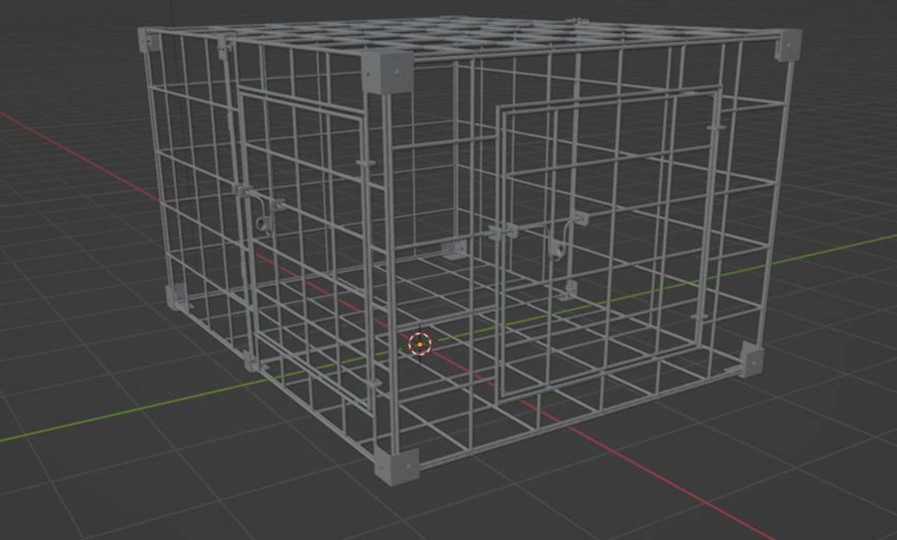 3D Cage Modeling Low-poly 3D Model - TurboSquid 2334417