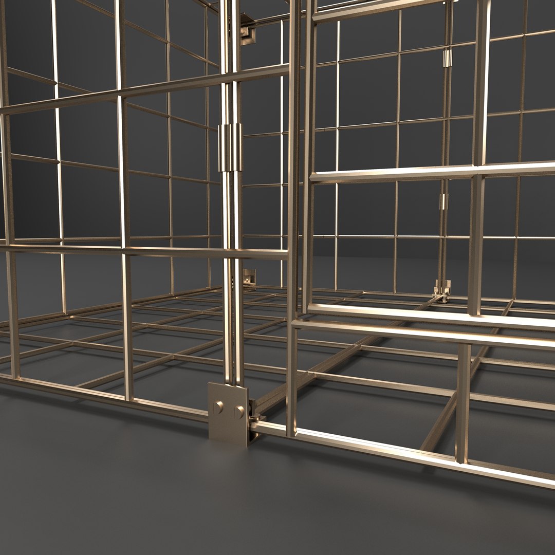 3D Cage Modeling Low-poly 3D Model - TurboSquid 2334417