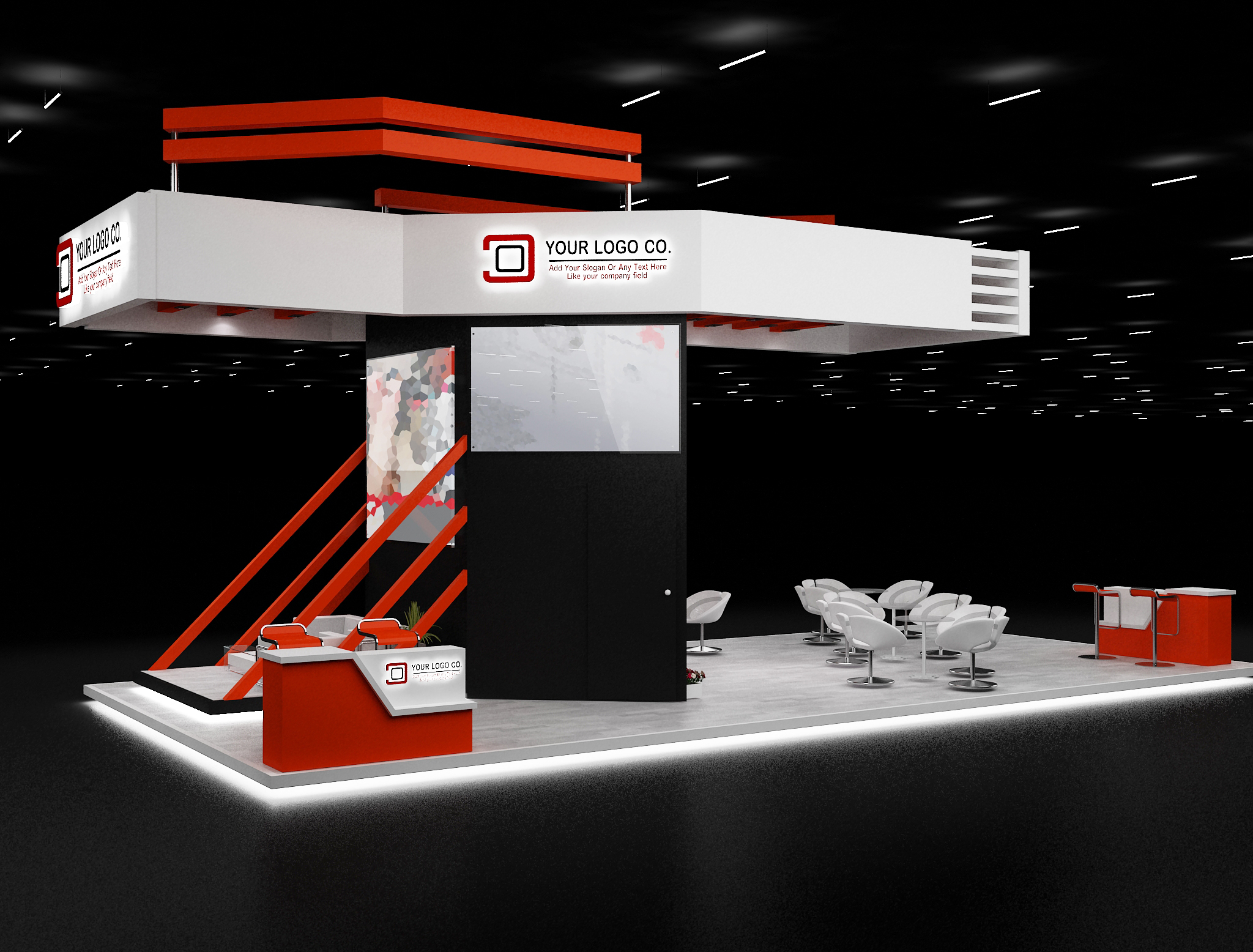 3D model Booth Exhibition Stand a628 - TurboSquid 1982536