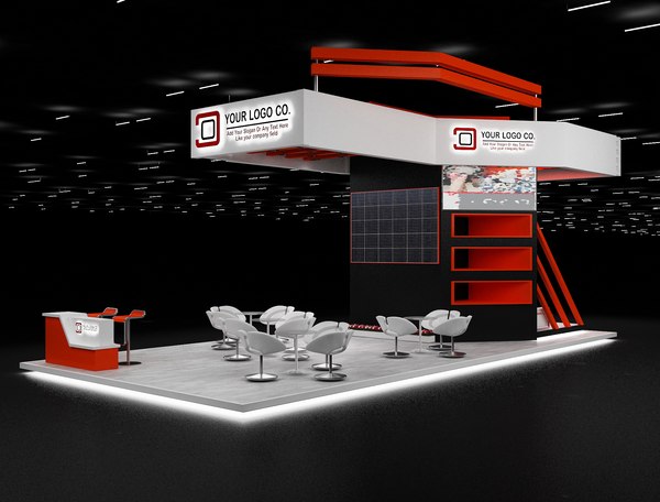 3D model Booth Exhibition Stand a628 - TurboSquid 1982536