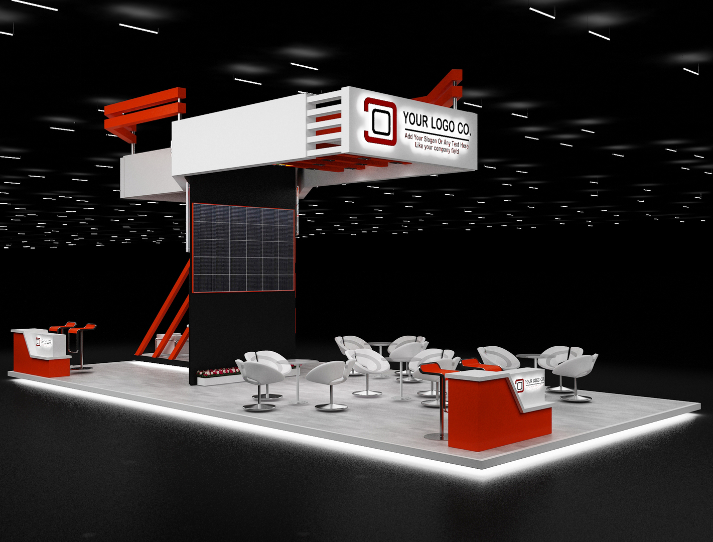 3D model Booth Exhibition Stand a628 - TurboSquid 1982536