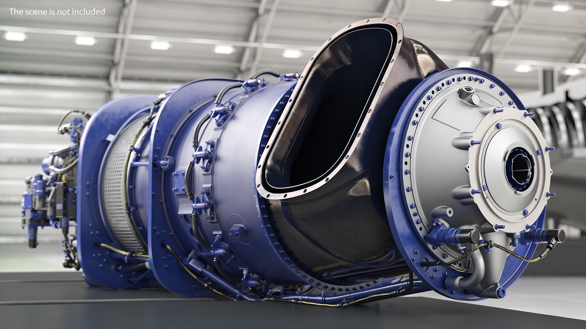 3D turboshaft engine - TurboSquid 1486521