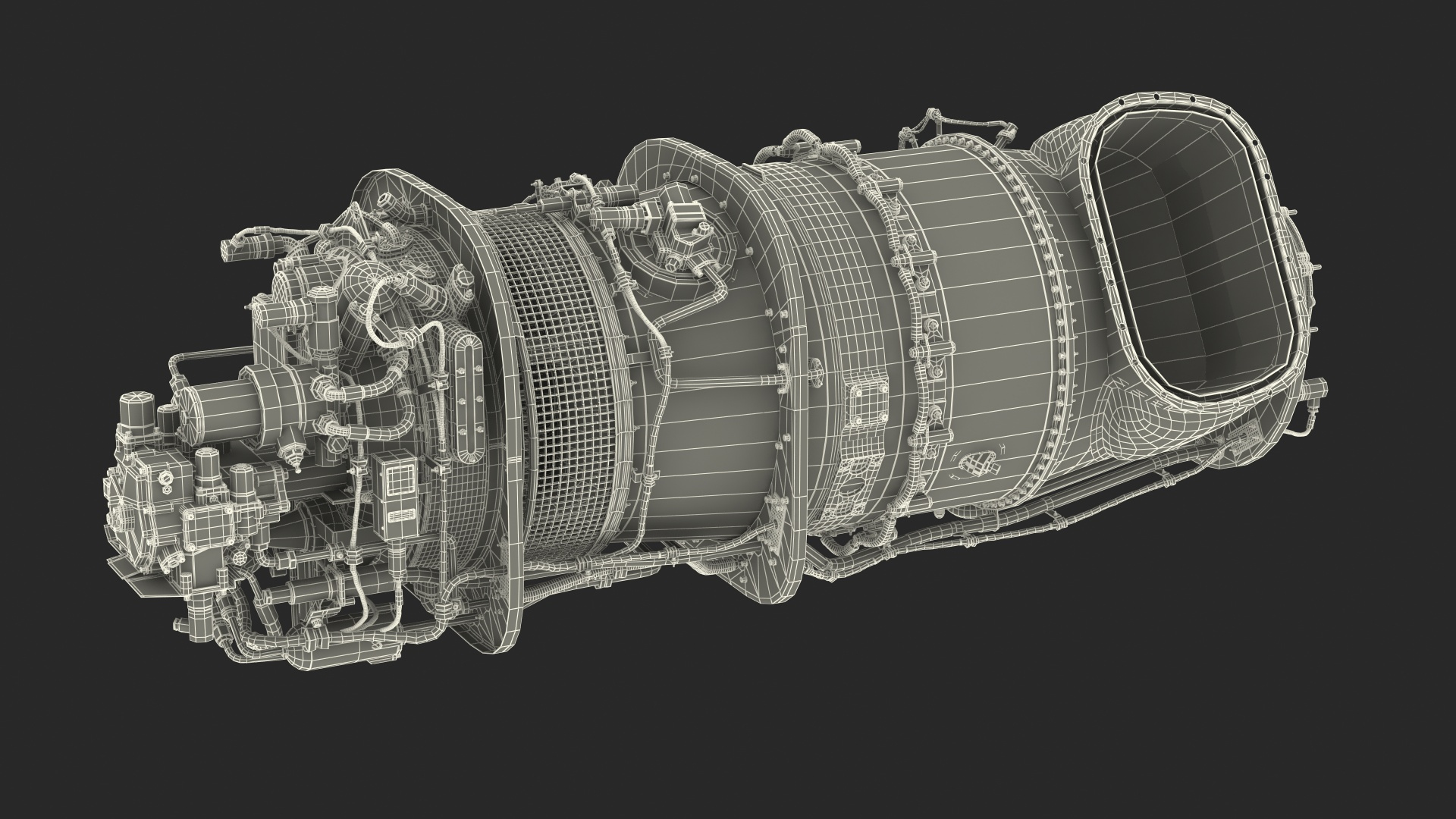 3D Turboshaft Engine - TurboSquid 1486521