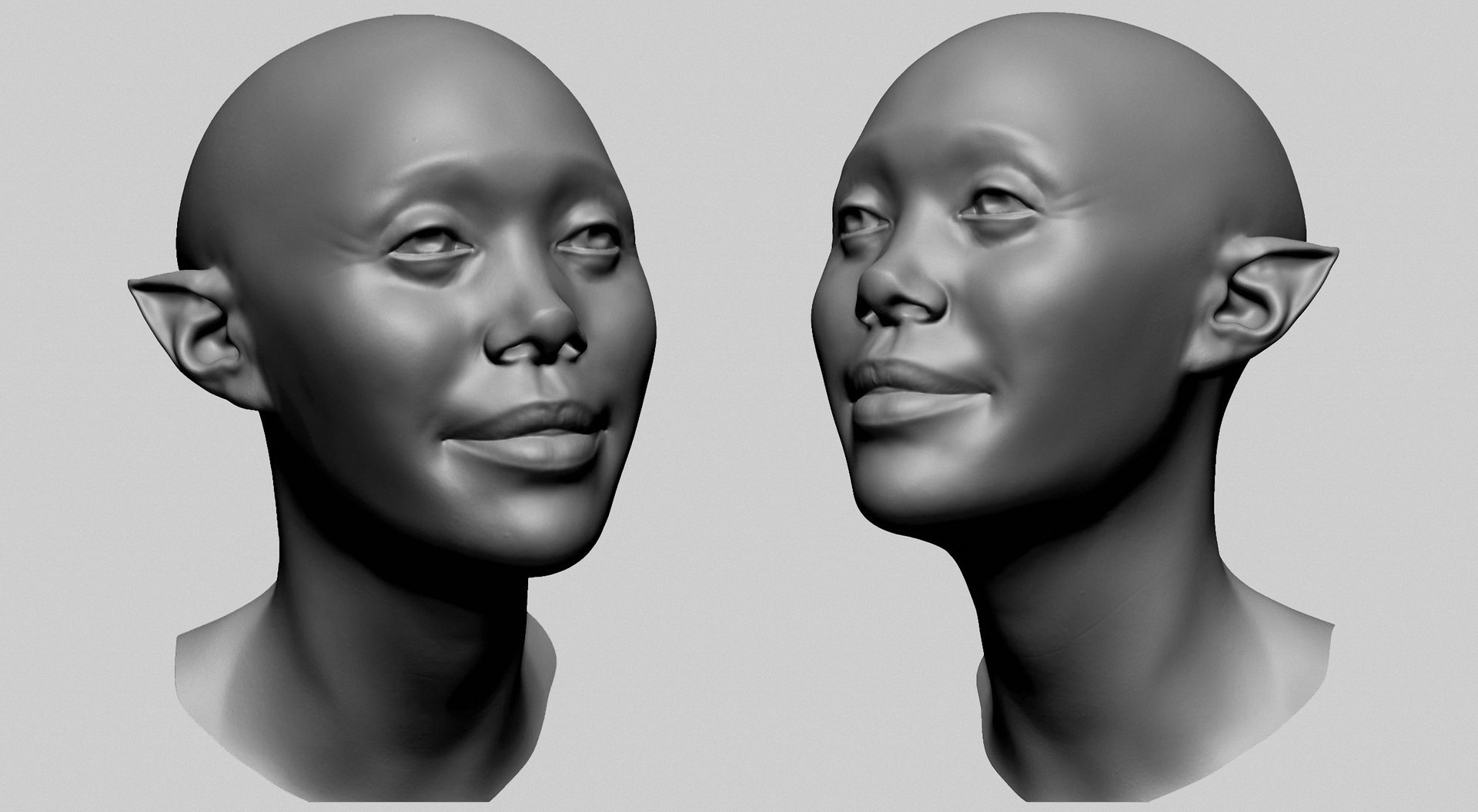 Female Head C Model - TurboSquid 2199480