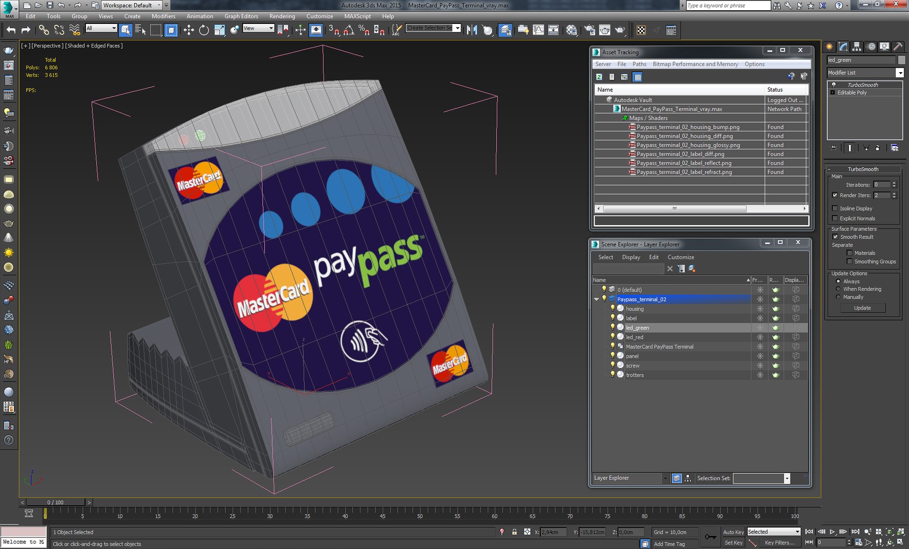 Mastercard Paypass Terminal Model - TurboSquid 1214489