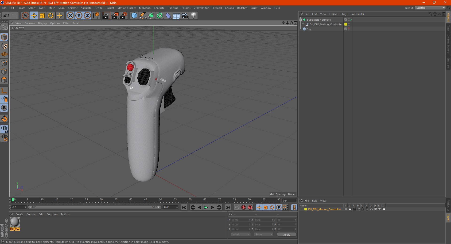 DJI FPV Motion Controller 3D model - TurboSquid 1723133