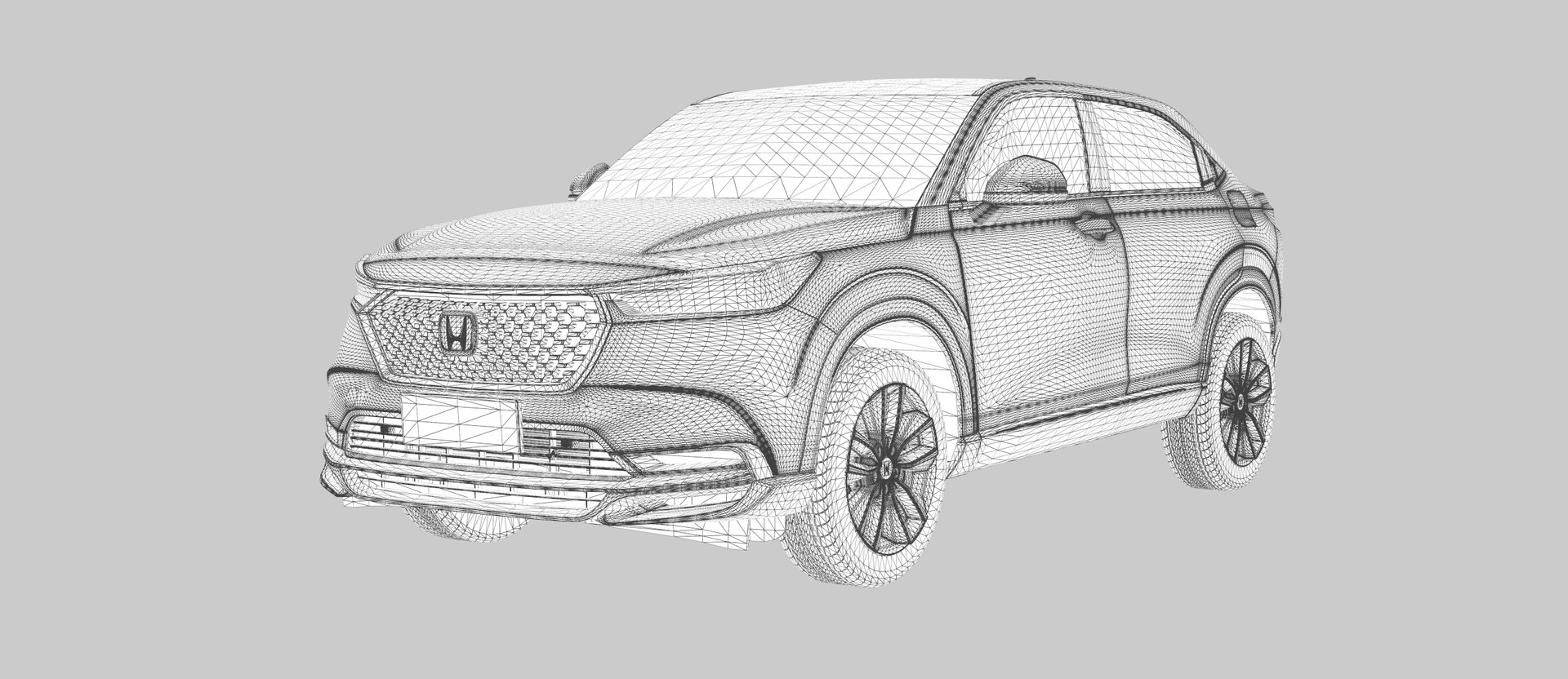 Honda HR-V XR-V And EV 3D Model - TurboSquid 2189568