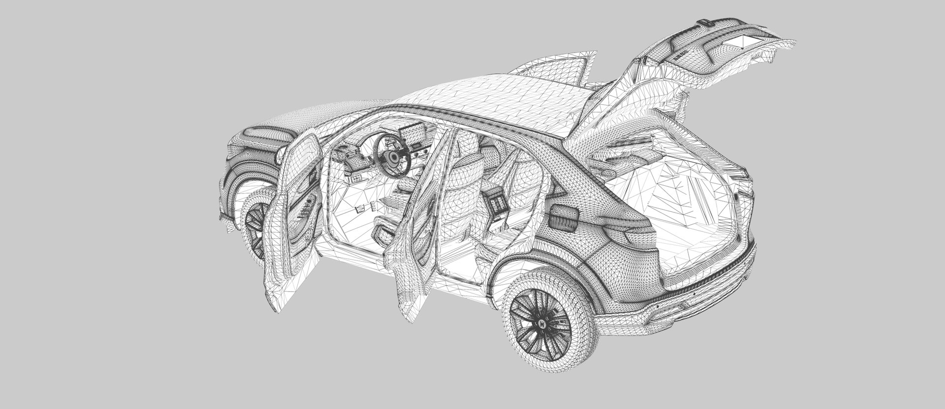 Honda HR-V XR-V And EV 3D Model - TurboSquid 2189568