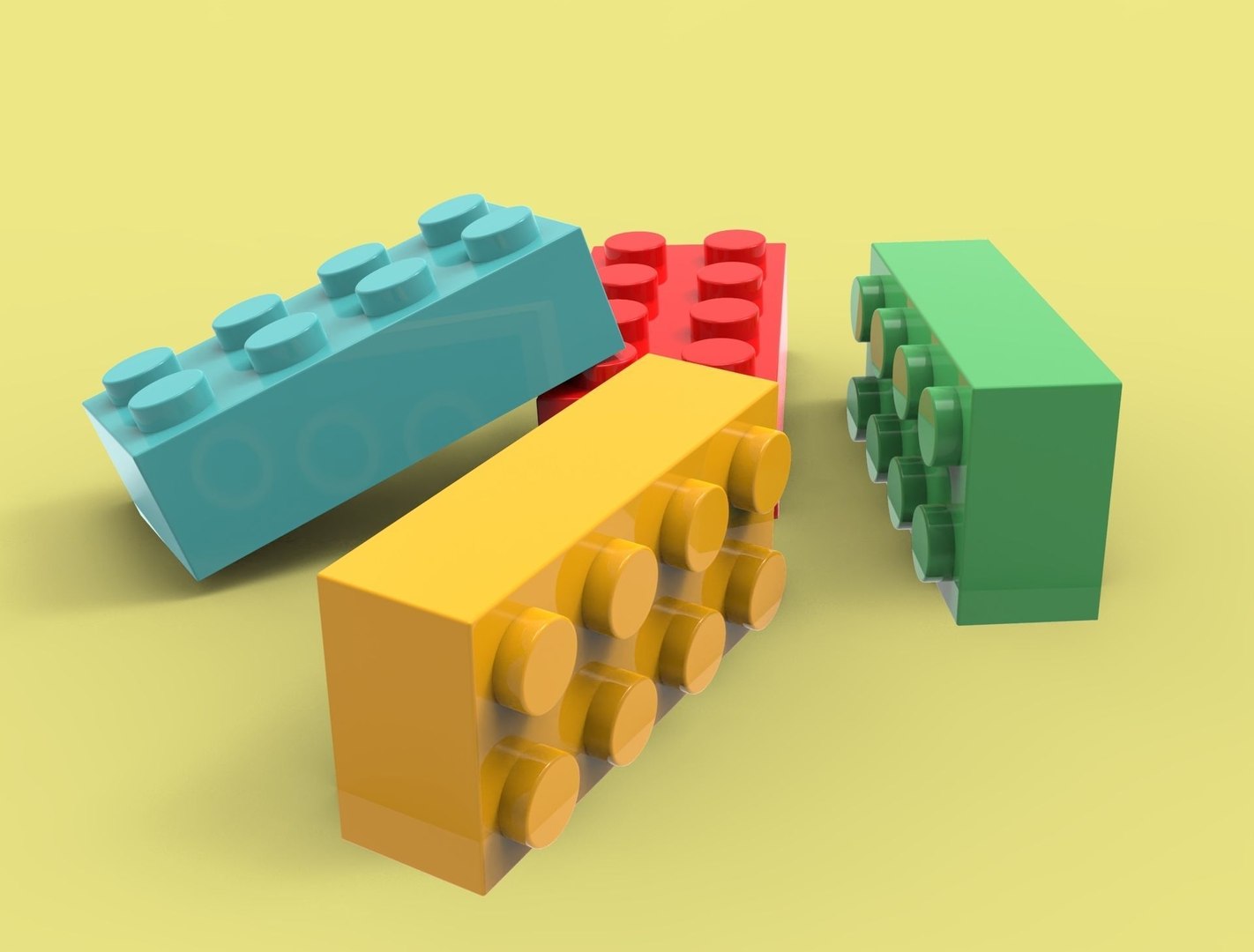 3D Lego Bricks Model - TurboSquid 1835121
