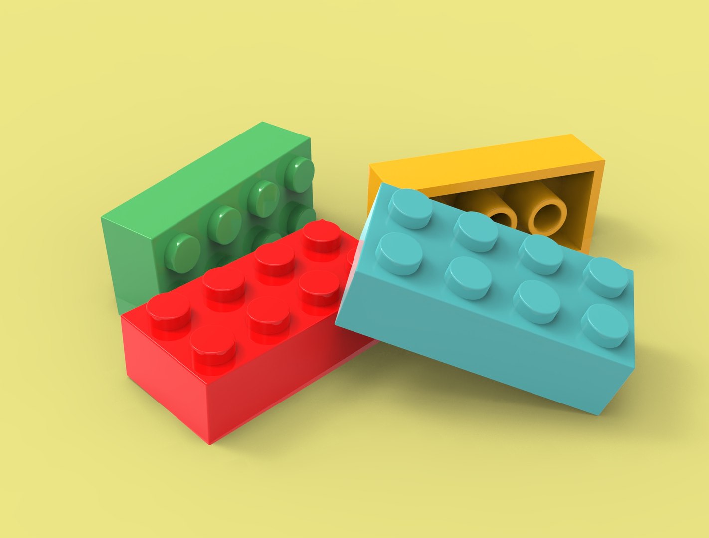 3D Lego Bricks Model - TurboSquid 1835121