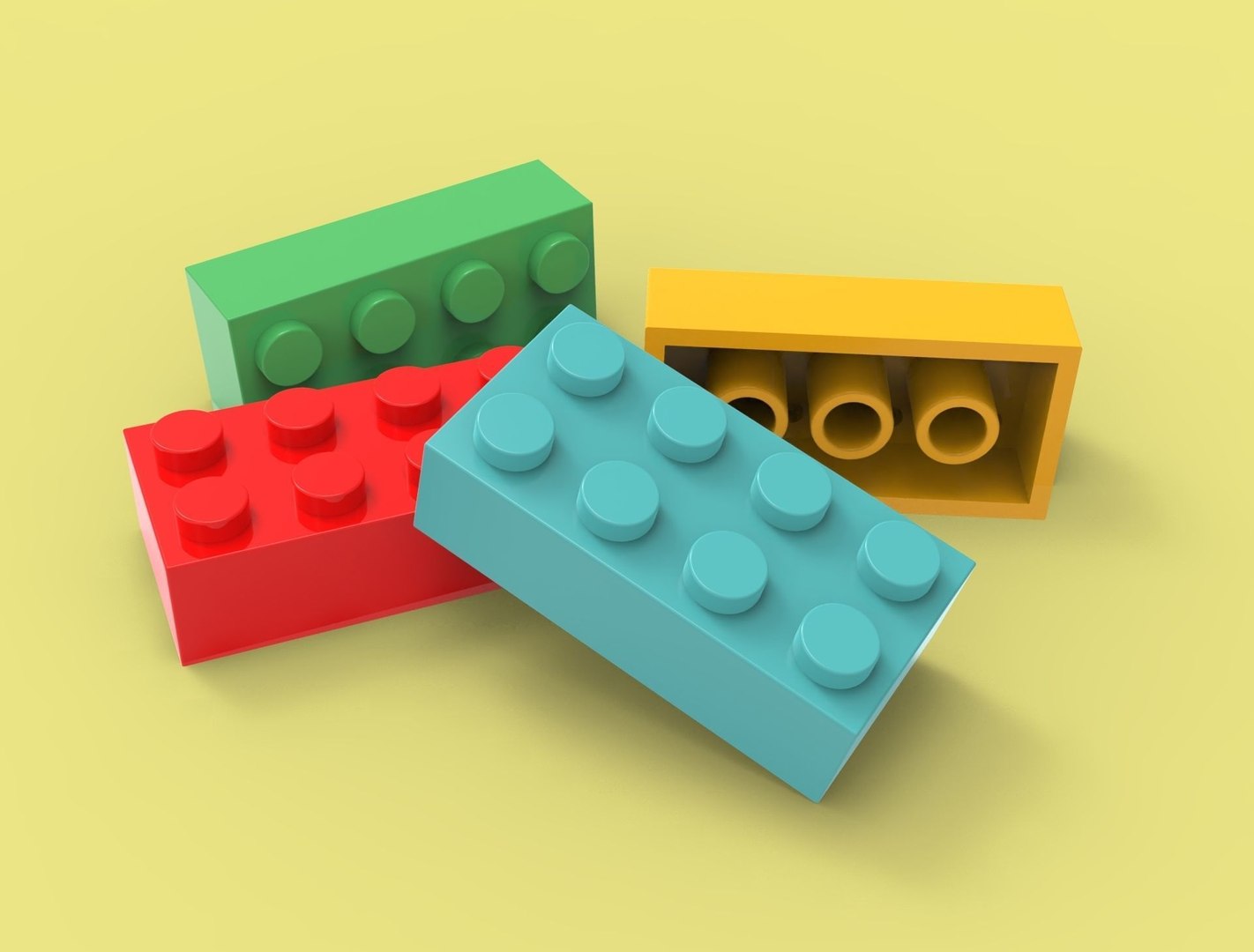 3D Lego Bricks Model - TurboSquid 1835121