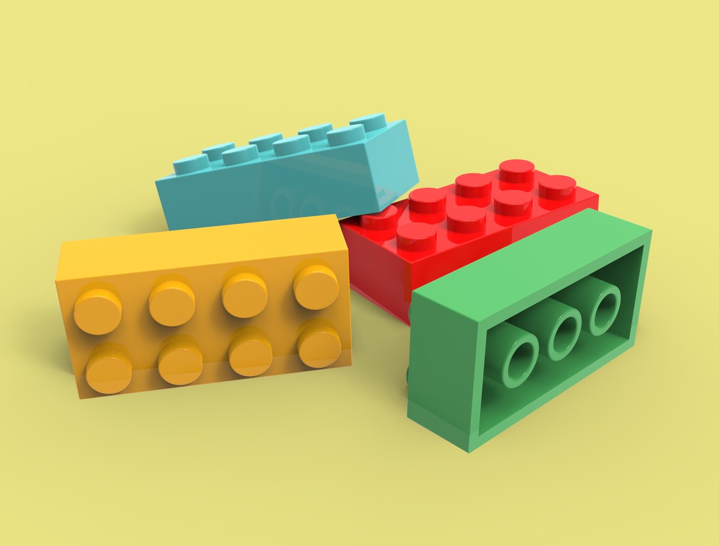3D Lego Bricks Model - TurboSquid 1835121