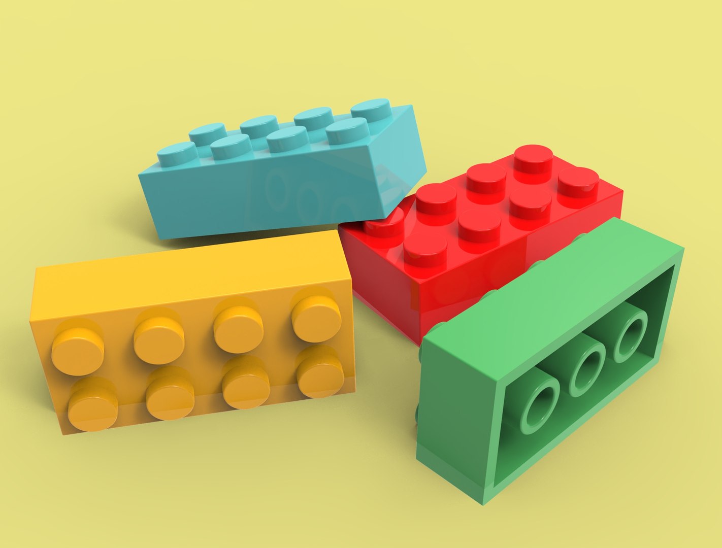 3D Lego Bricks Model - TurboSquid 1835121