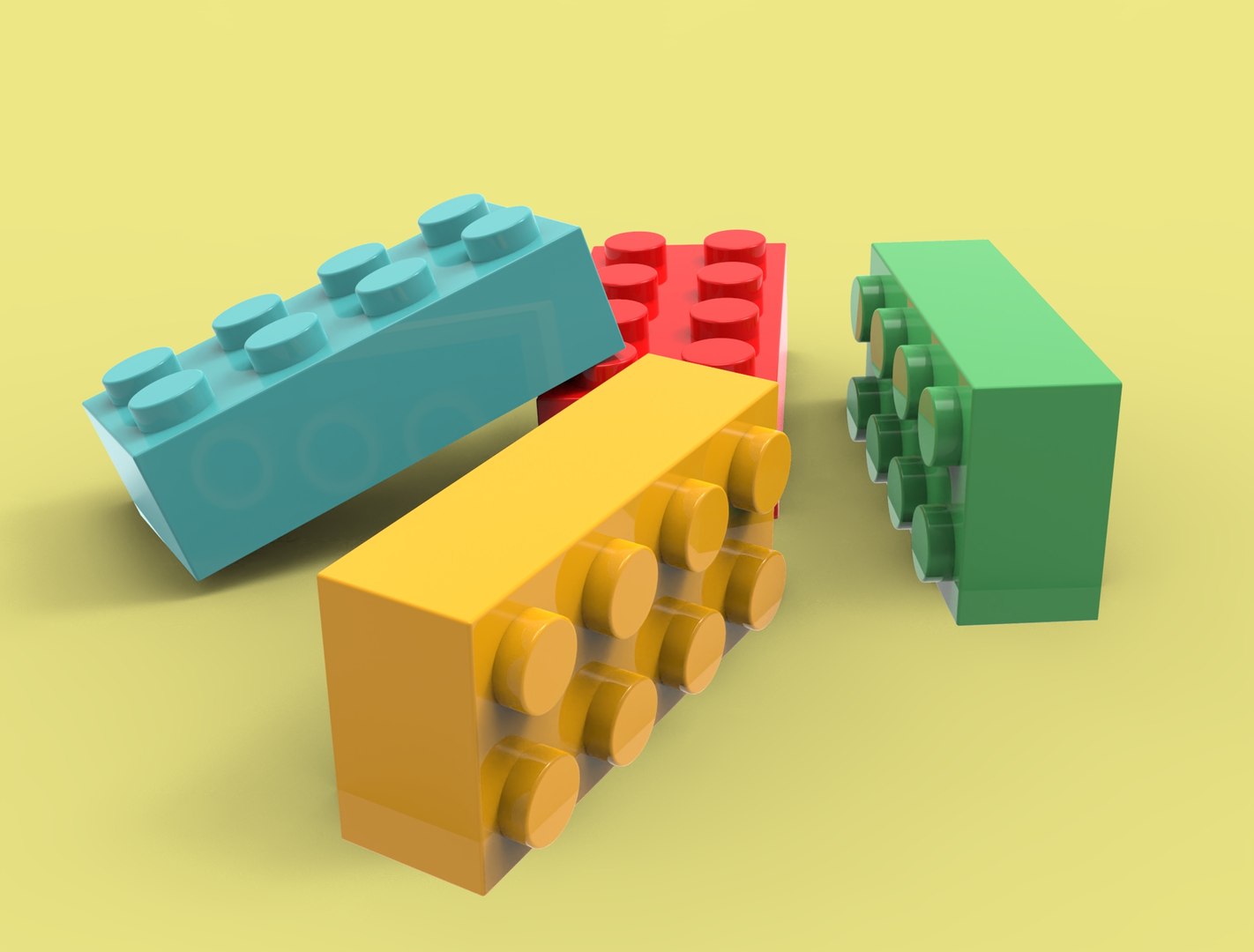 3D Lego Bricks Model - TurboSquid 1835121