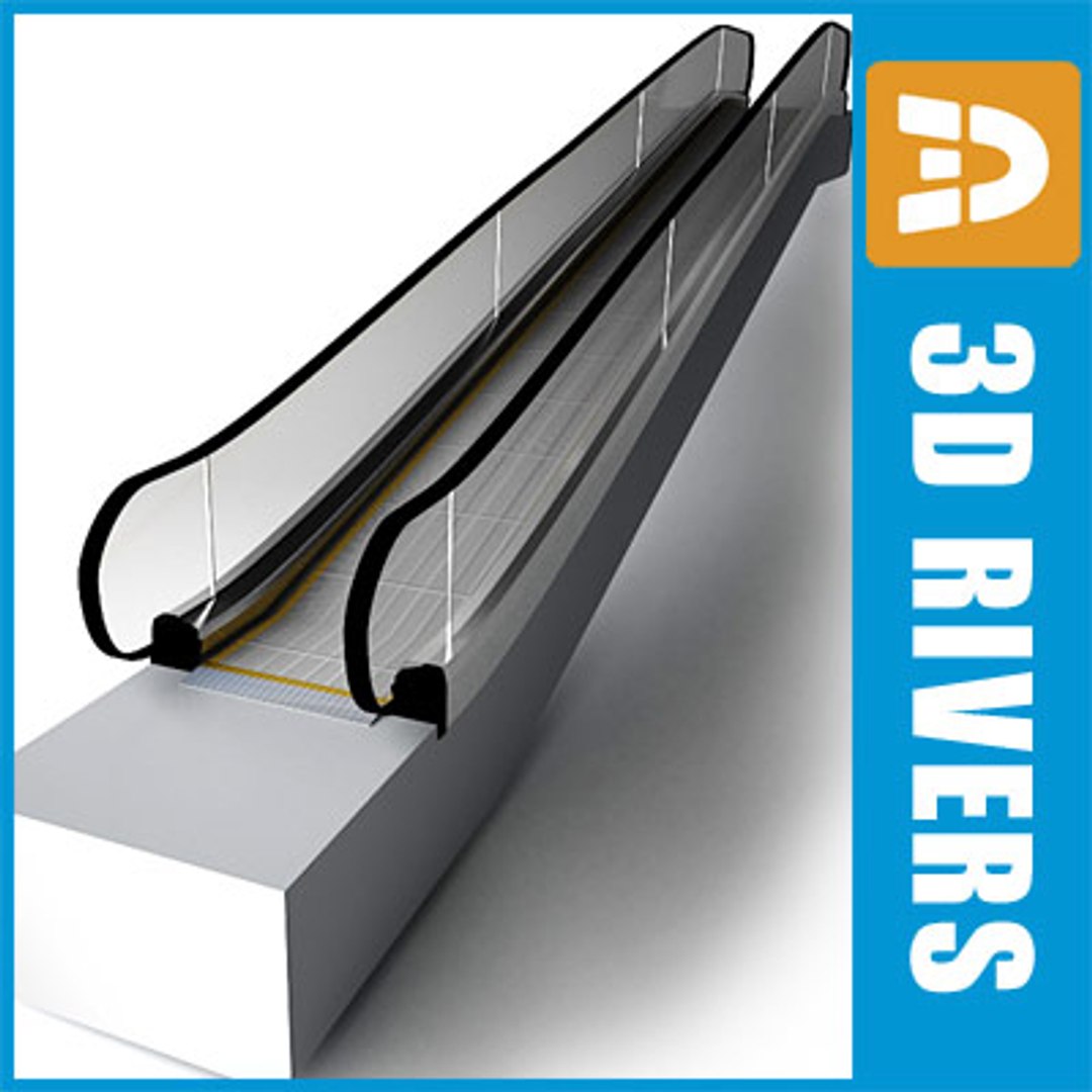 Airport Travelator 3d Model