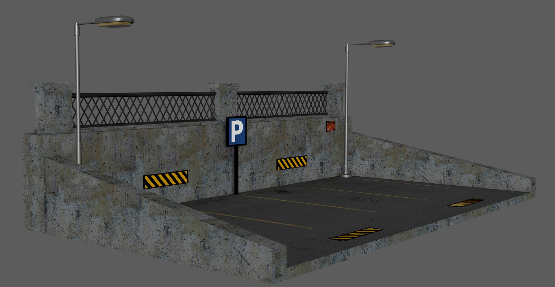 3D Parking Model - TurboSquid 1374717