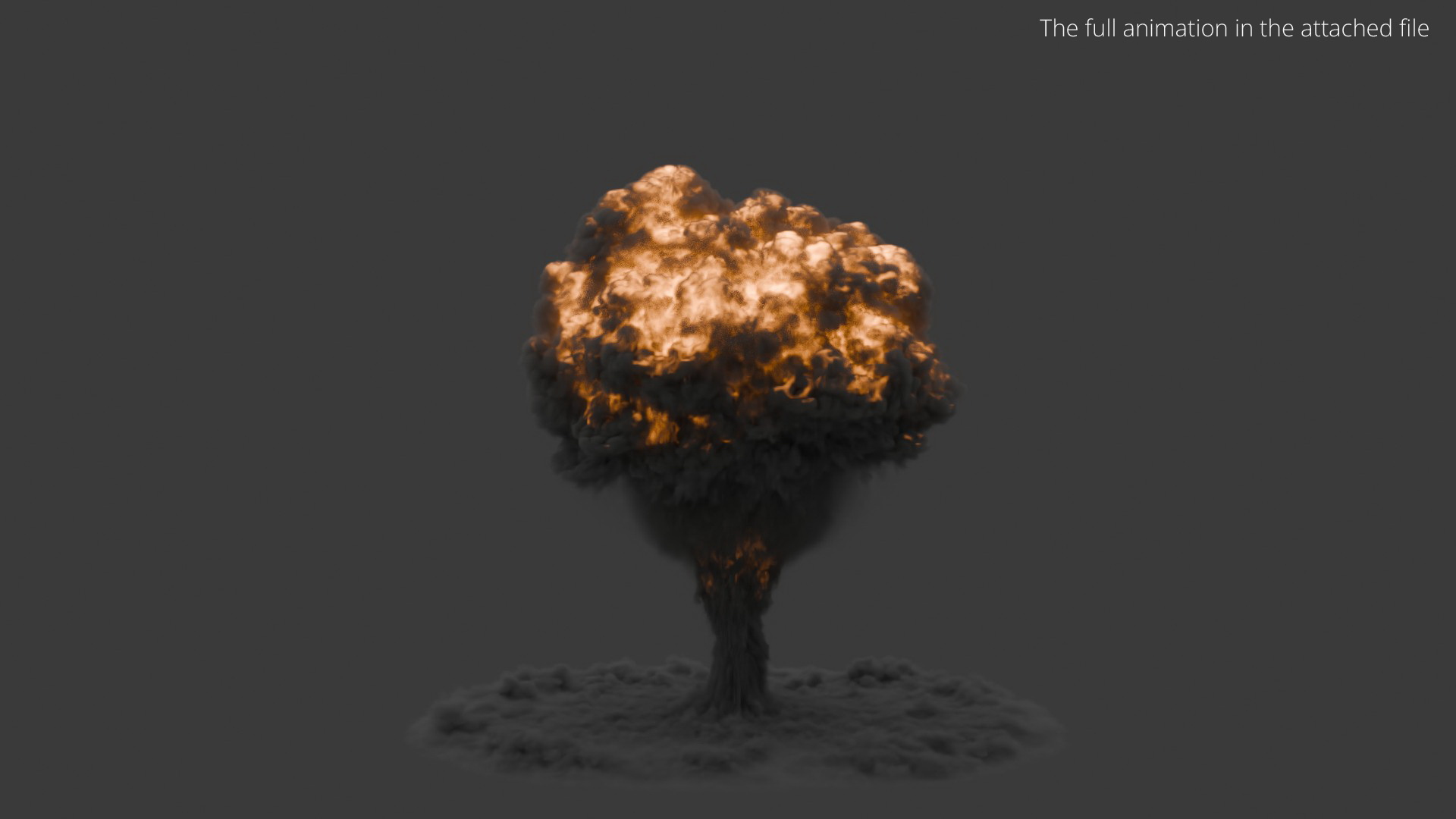 Volumetric Nuclear Explosion Animated VDB For Blender 3D Model ...