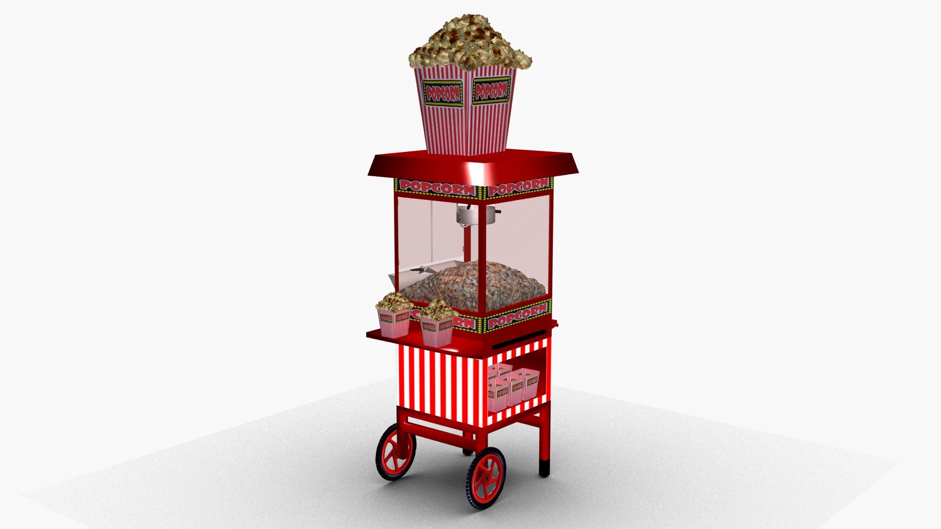 3D Model Popcorn Machine - TurboSquid 2188508