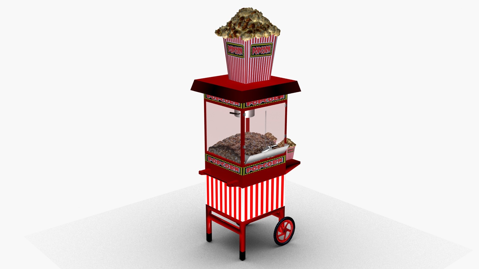 3D Model Popcorn Machine - TurboSquid 2188508