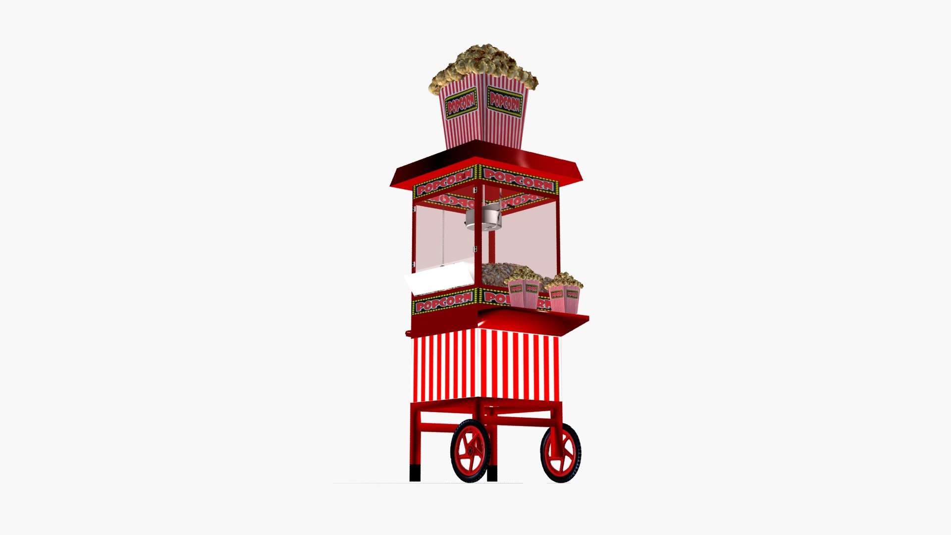 3D Model Popcorn Machine - TurboSquid 2188508