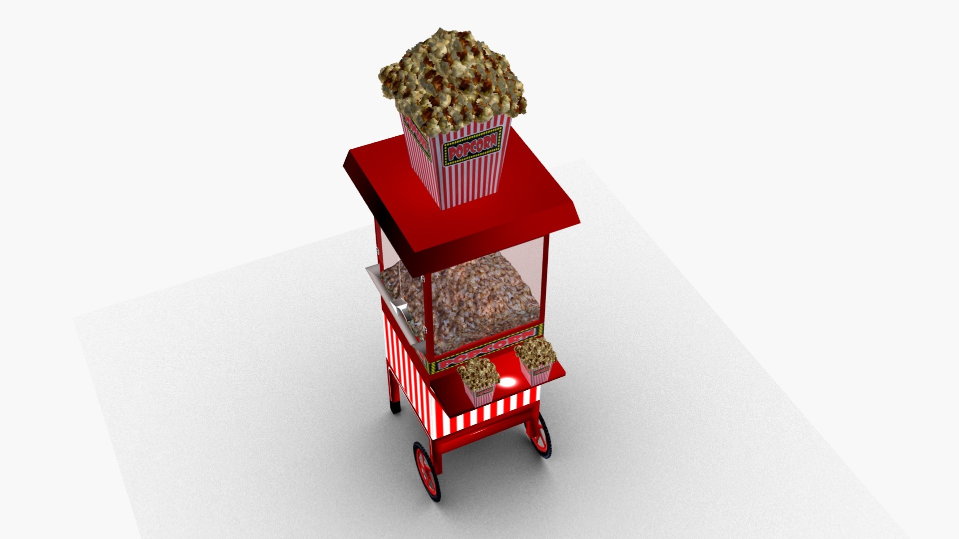 3D Model Popcorn Machine - TurboSquid 2188508