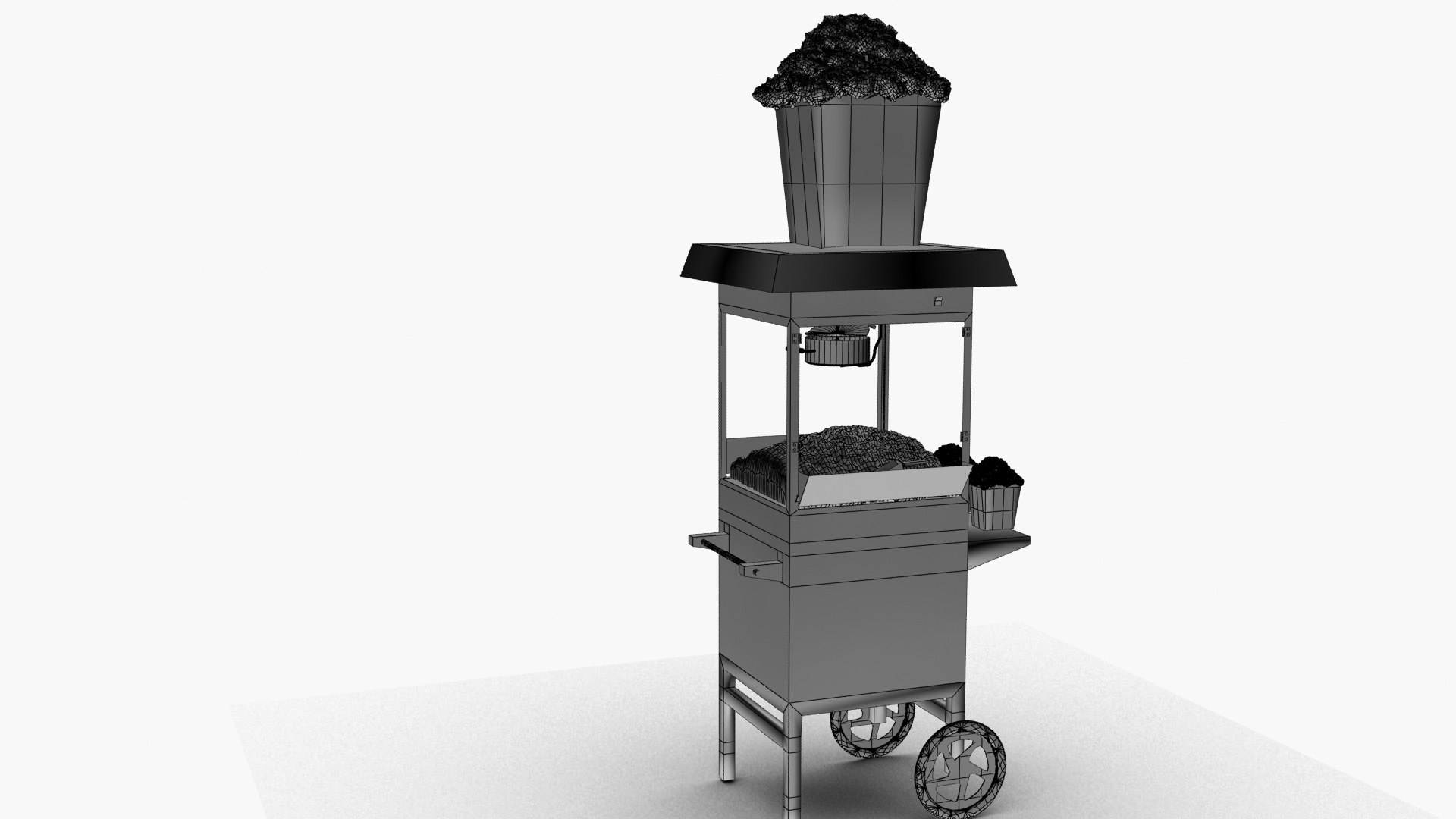 3D Model Popcorn Machine - TurboSquid 2188508