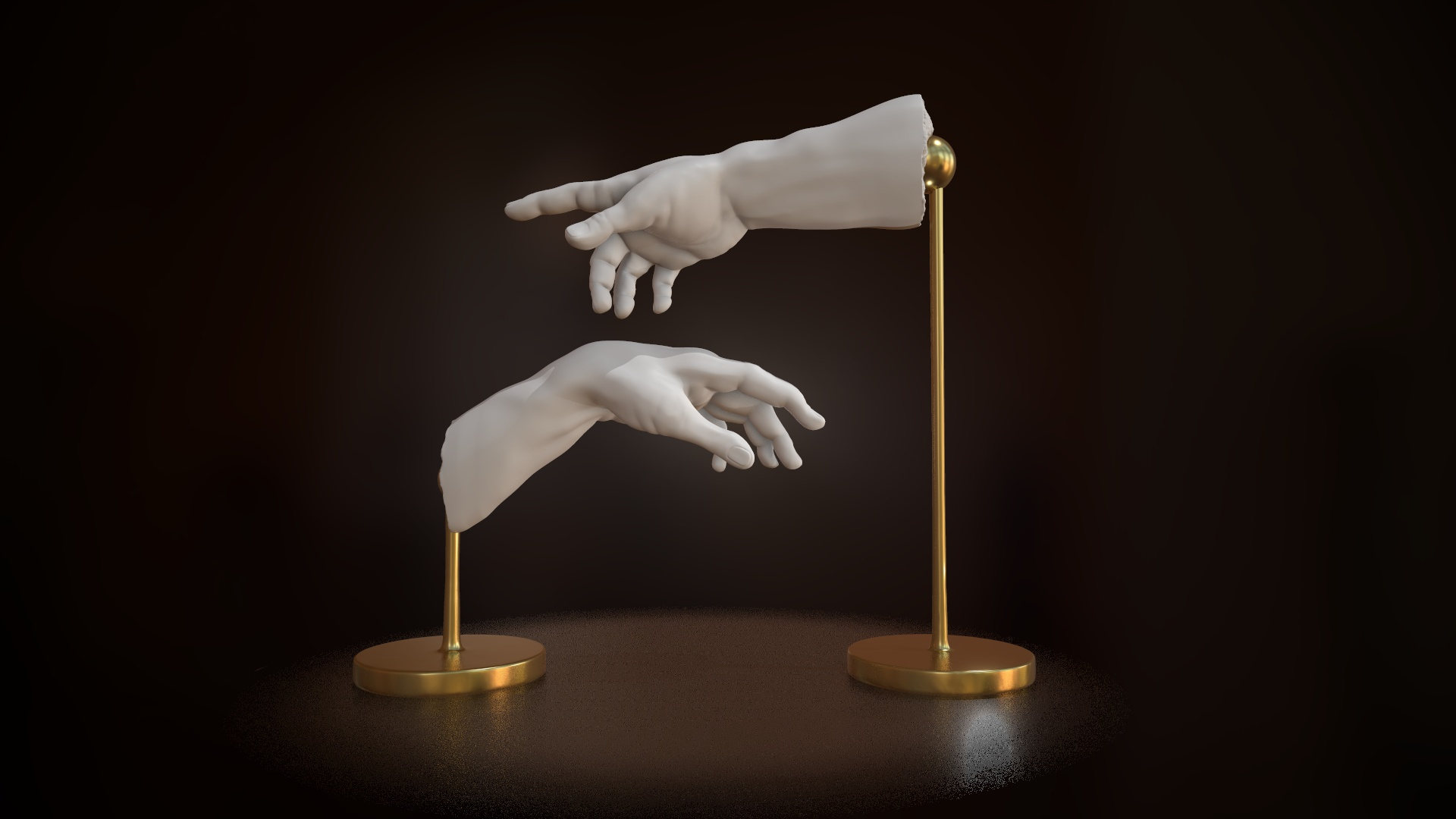 The Creation Of Adam Hands