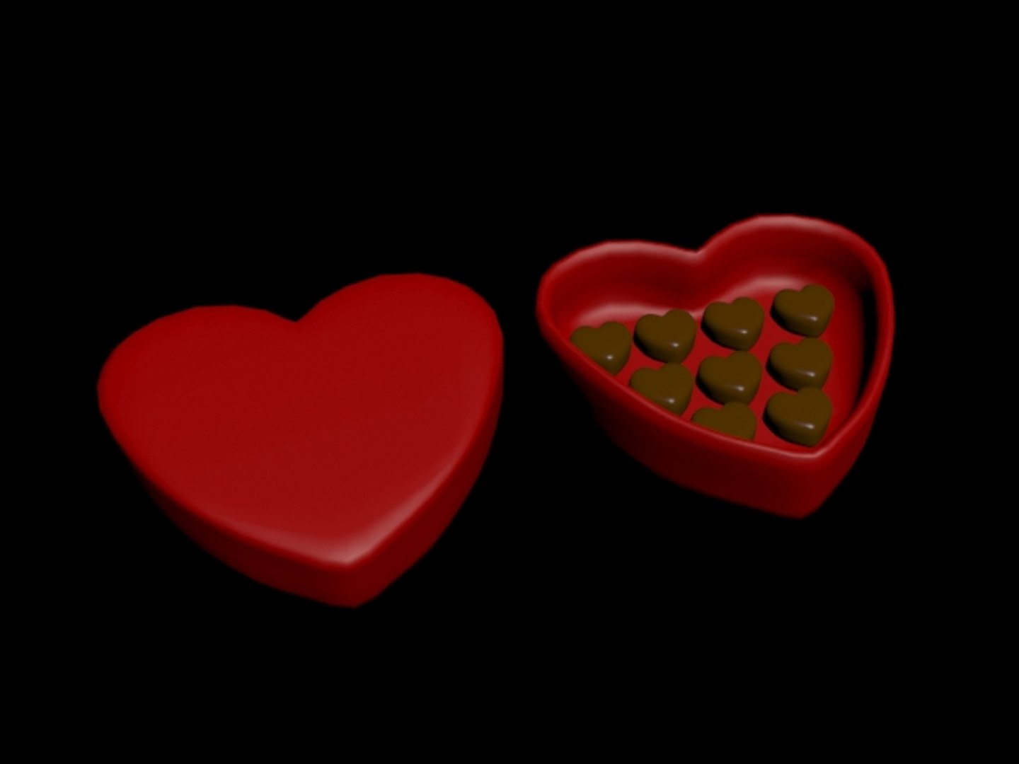 3D Box Chocolates Model - TurboSquid 1374994