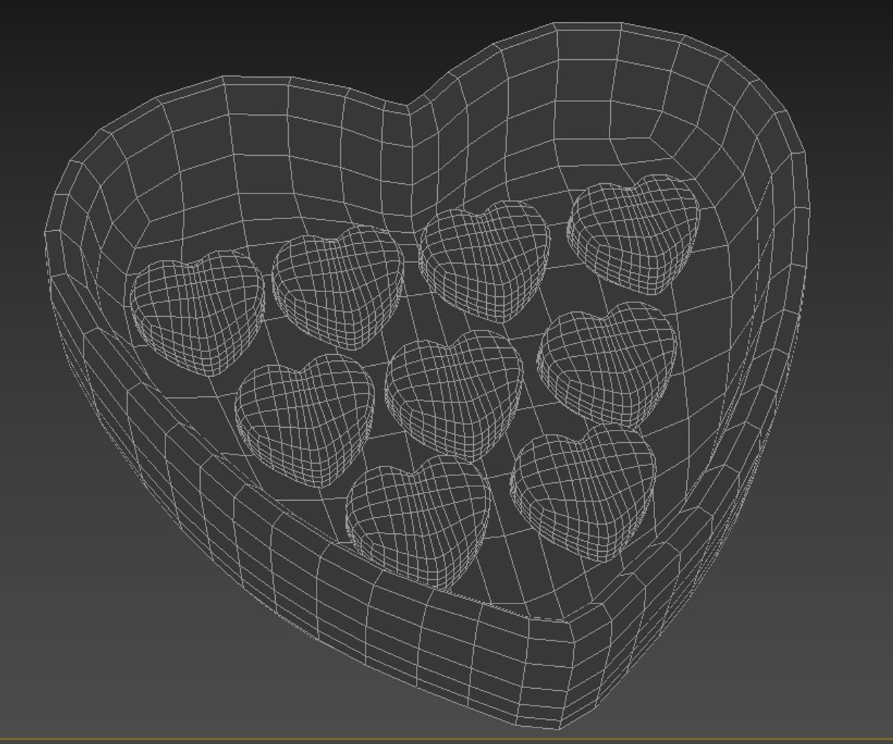 3D Box Chocolates Model - TurboSquid 1374994