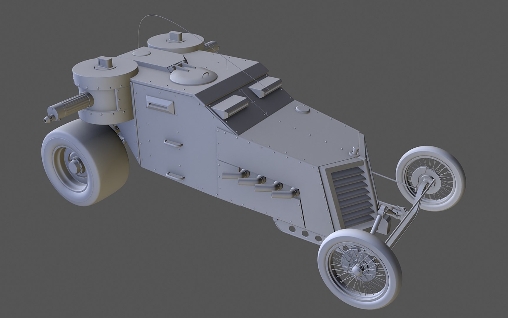 3dsmax Armored Car