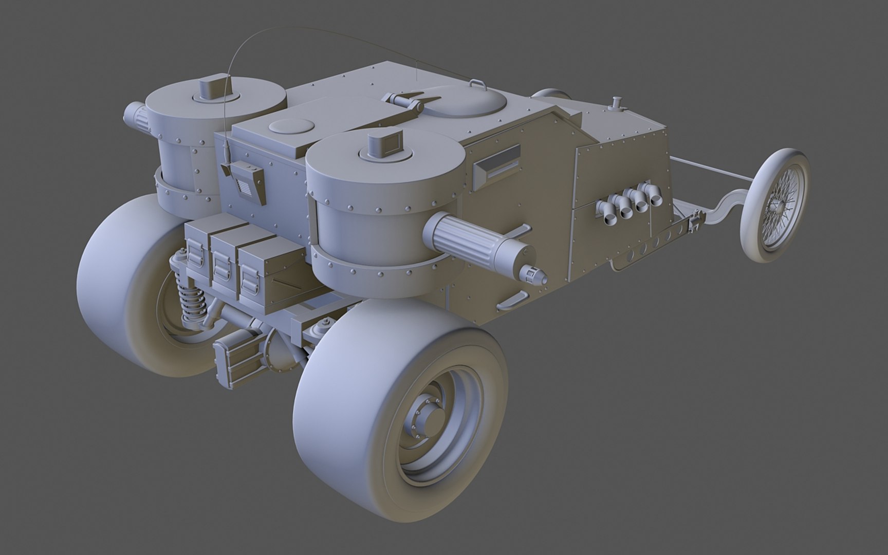 3dsmax Armored Car