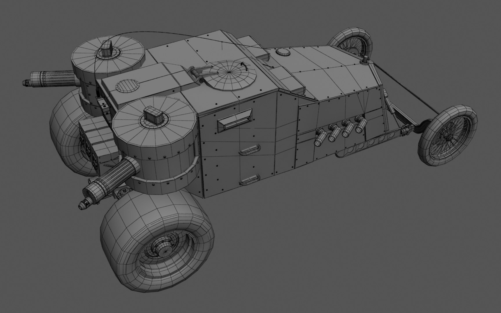 3dsmax Armored Car