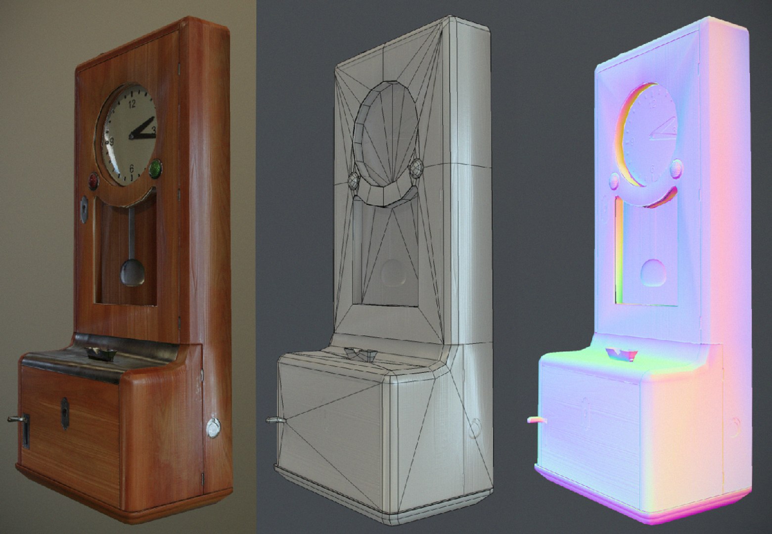 3D model antique time recorder - - TurboSquid 1331698