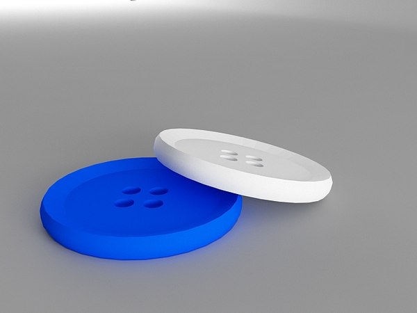 3d cloth button model
