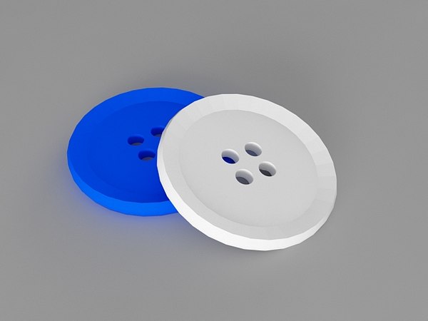 3d cloth button model
