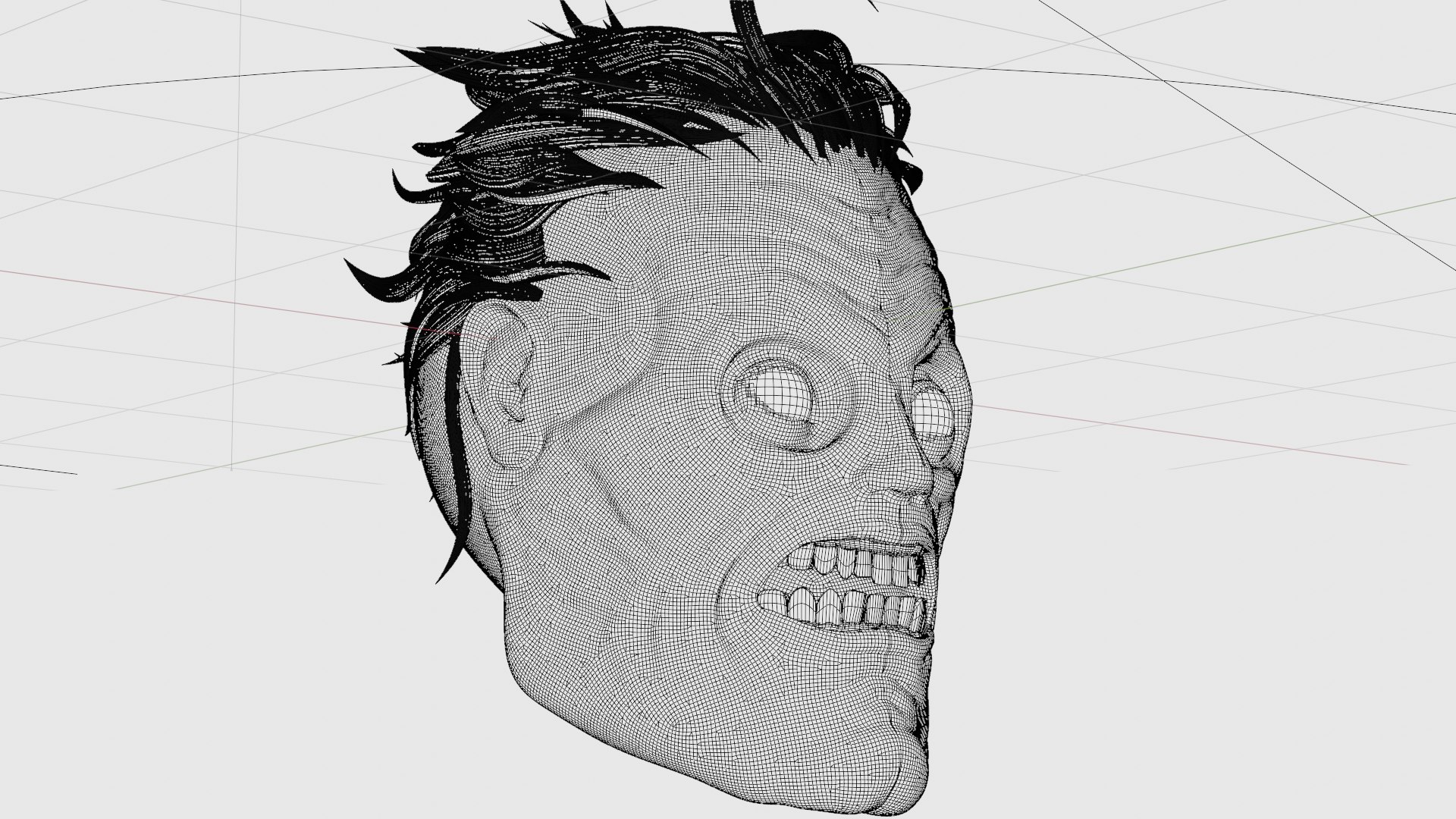 3D Zombie Head For Blender Model - TurboSquid 2115377
