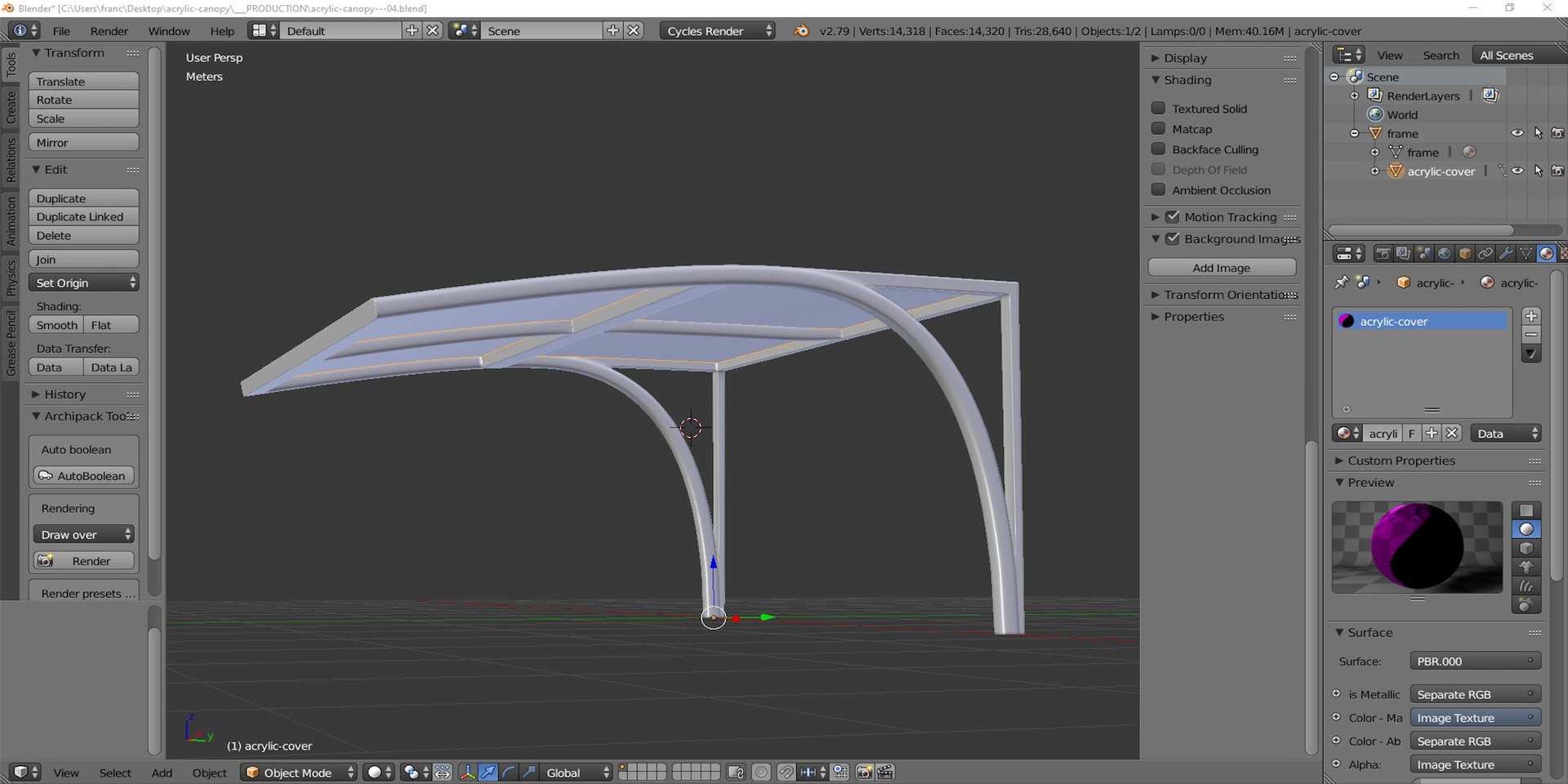 Acrylic Canopy 3D Model - TurboSquid 1746233