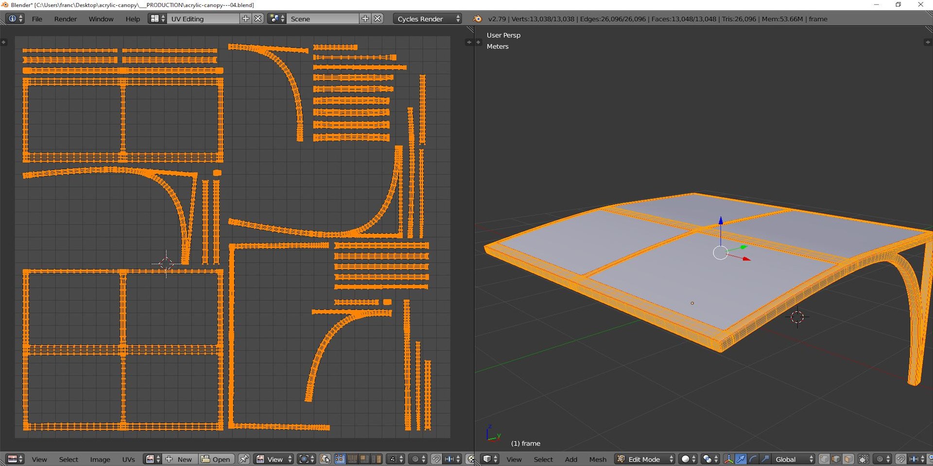 Acrylic Canopy 3D Model - TurboSquid 1746233