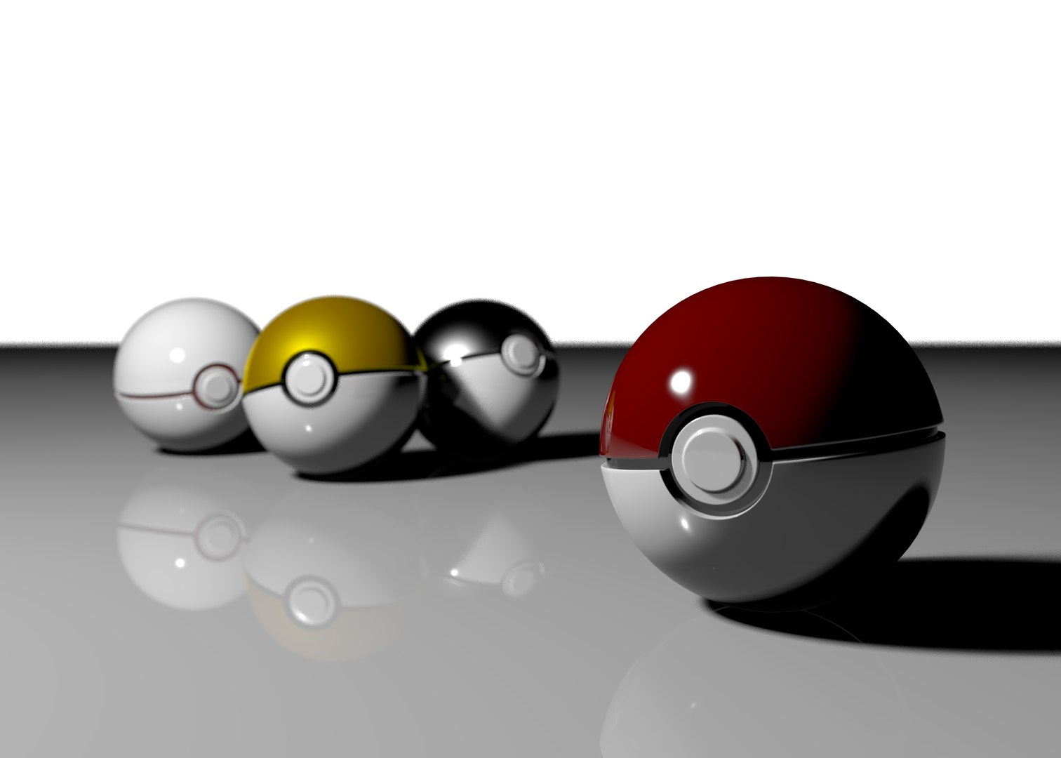 Pokeballs Series Pokemon 3d Ma