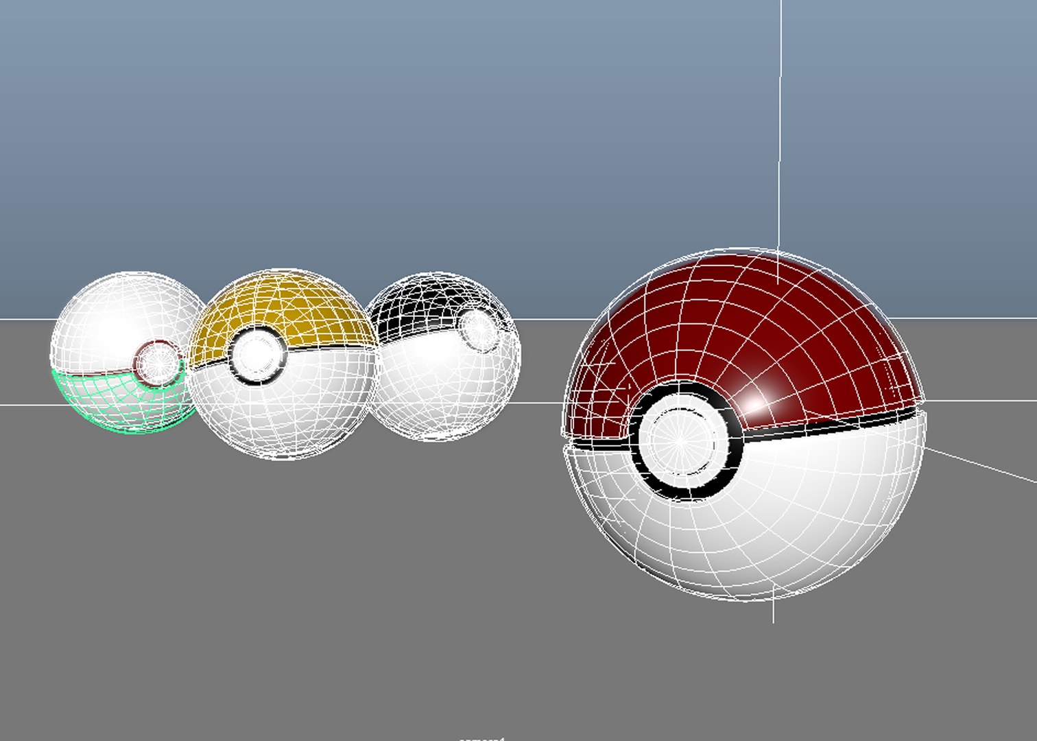 Pokeballs Series Pokemon 3d Ma