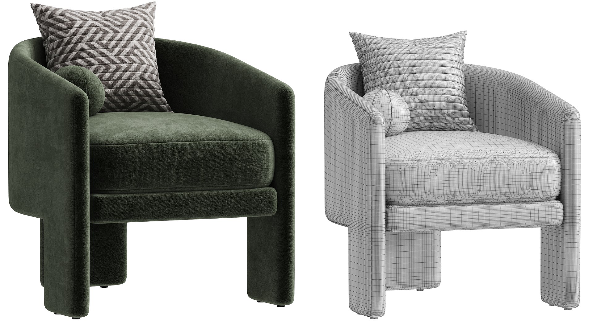 3D Armchair Wendi Model - TurboSquid 2196408