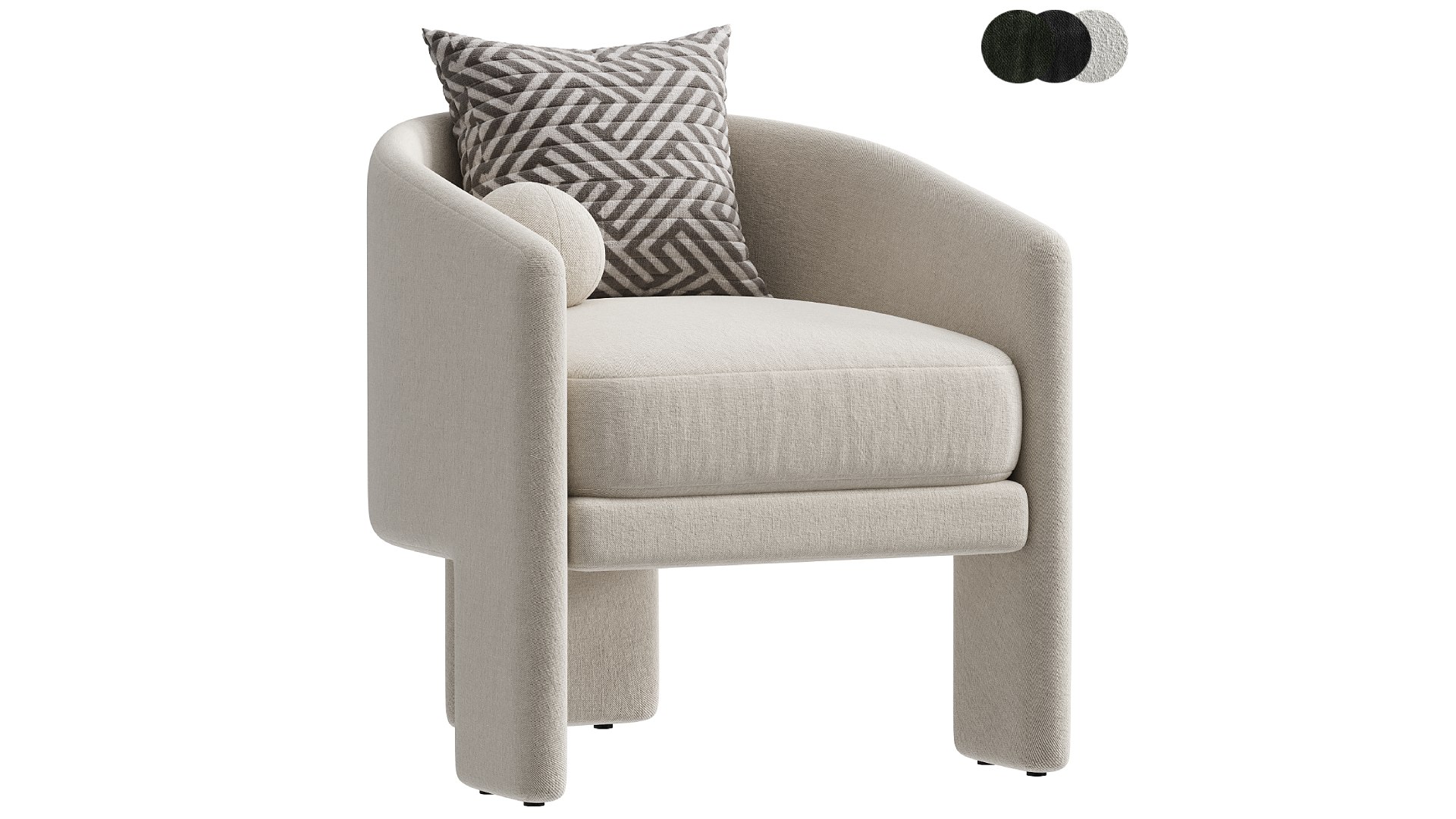 3D Armchair Wendi Model - TurboSquid 2196408