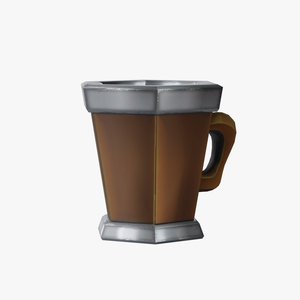 Beer cup - game ready model - TurboSquid 1897676