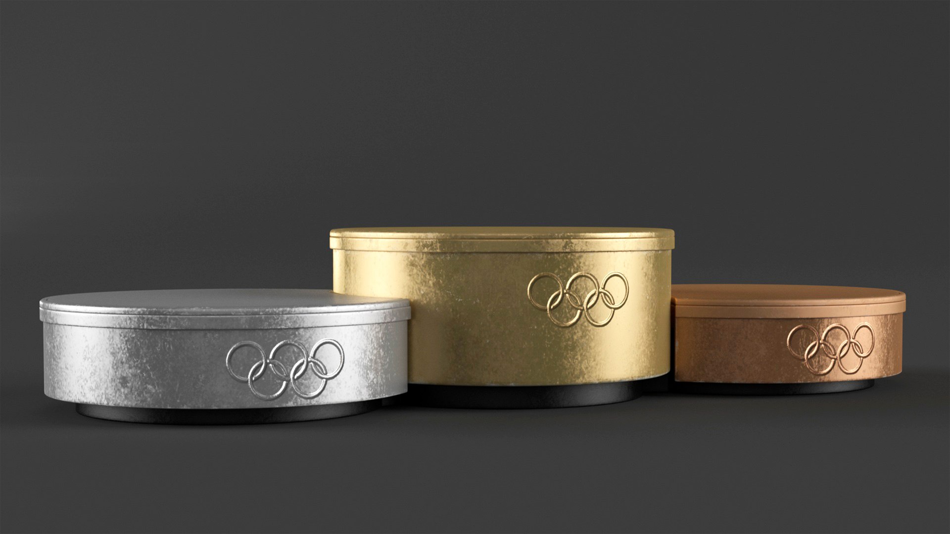 3D Olympic Podium Set - TurboSquid 2221260